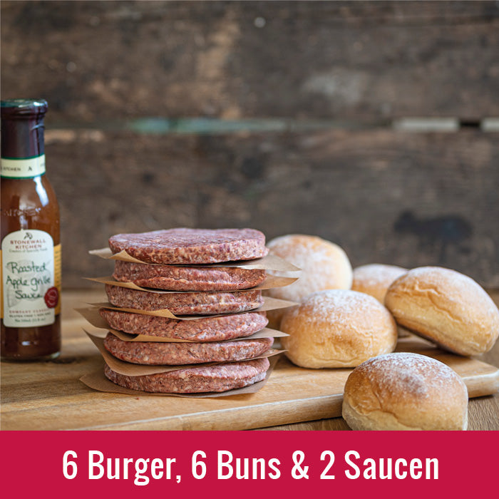 WAGYZ BURGER SET (6 BURGERS) with buns and sauces - best of bruger box ...